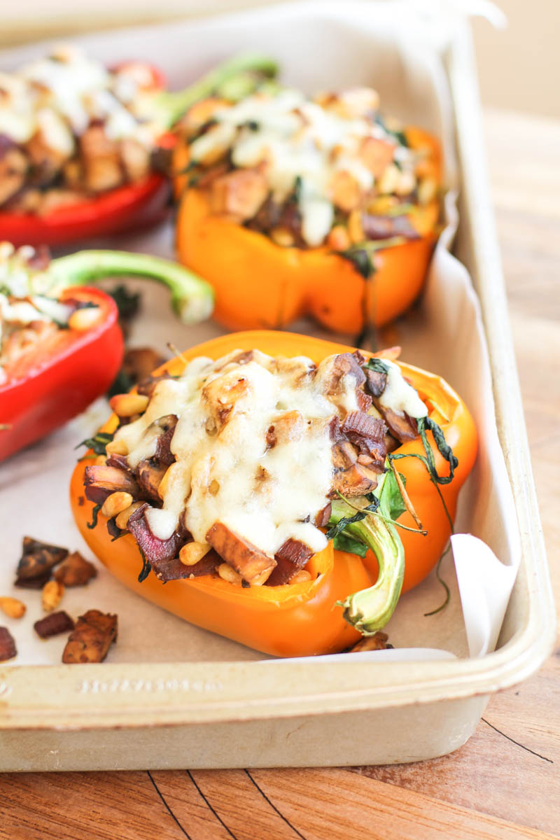 Mushroom and Tofu Stuffed Peppers Mushroom and Tofu Stuffed Peppers