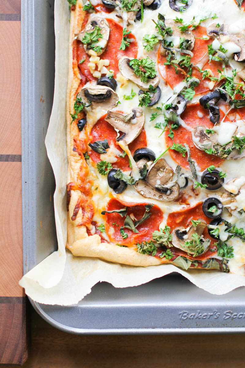 Open Face Oven Baked Omelette Pizza